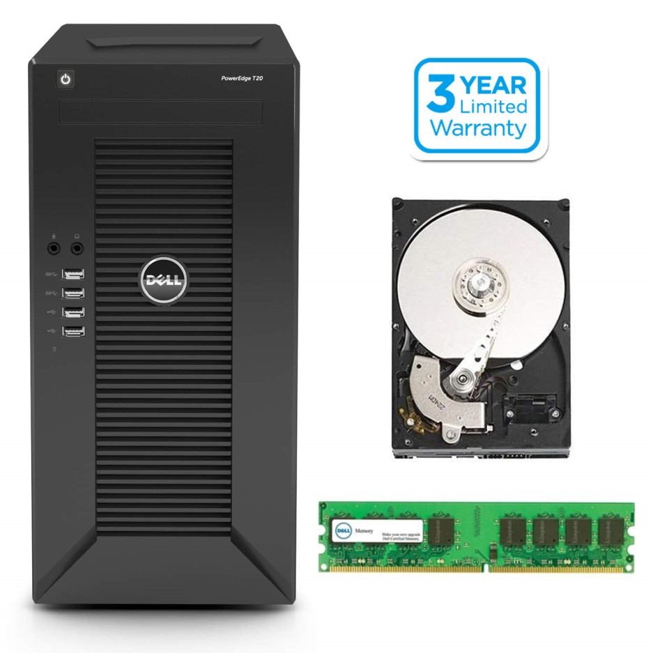 Dell PowerEdge T20 Mini Tower Small Business File Server Bundle on ...