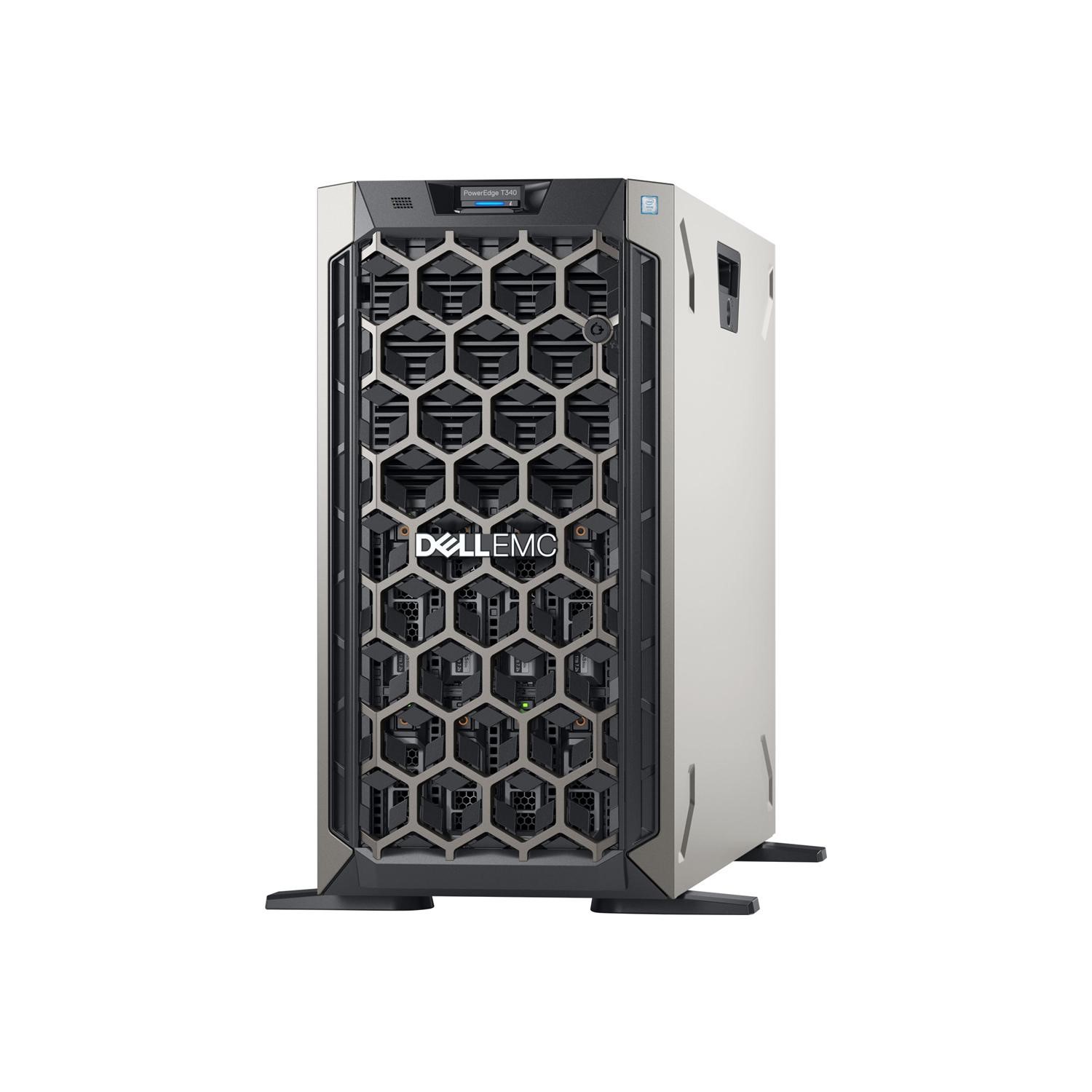 Dell EMC PowerEdge T340 Xeon E-2224G - 3.5GHz 16GB 1TB - Tower Server ...