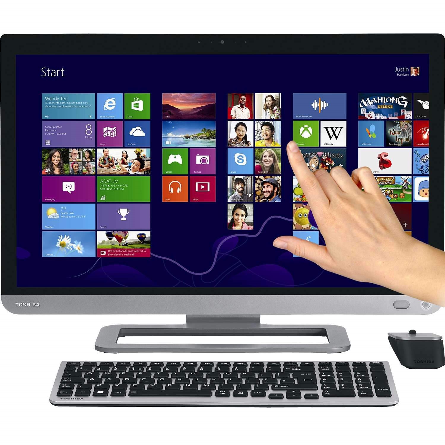 Toshiba Qosmio PX30T-A-159 Core i3 4GB 1TB 23" Full HD Touchscreen ...
