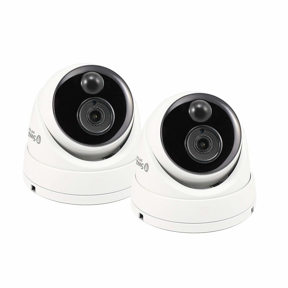 Swann 5MP PIR White Analogue Dome Camera - 2 Pack on Servers Direct