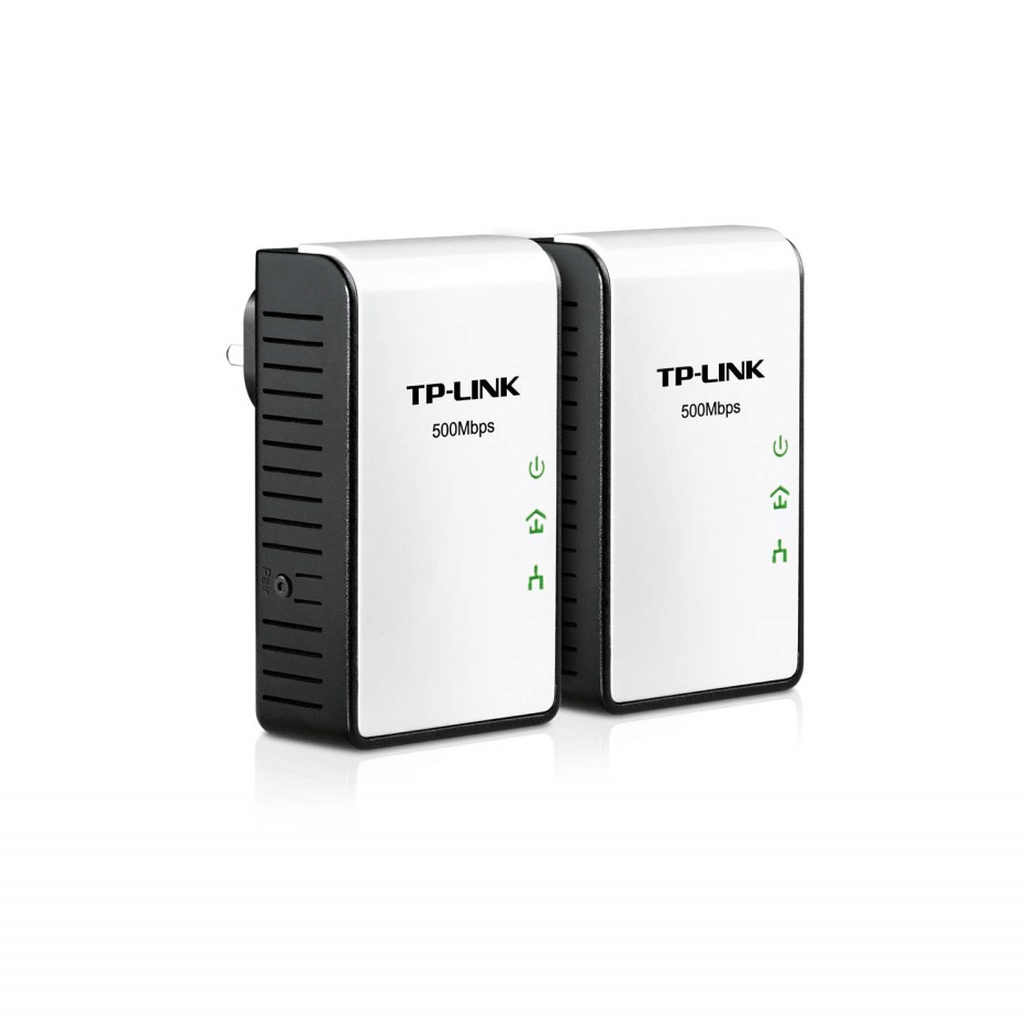 TP-Link 500Mbps 3-port Powerline Adapter Twin Pack on Servers Direct