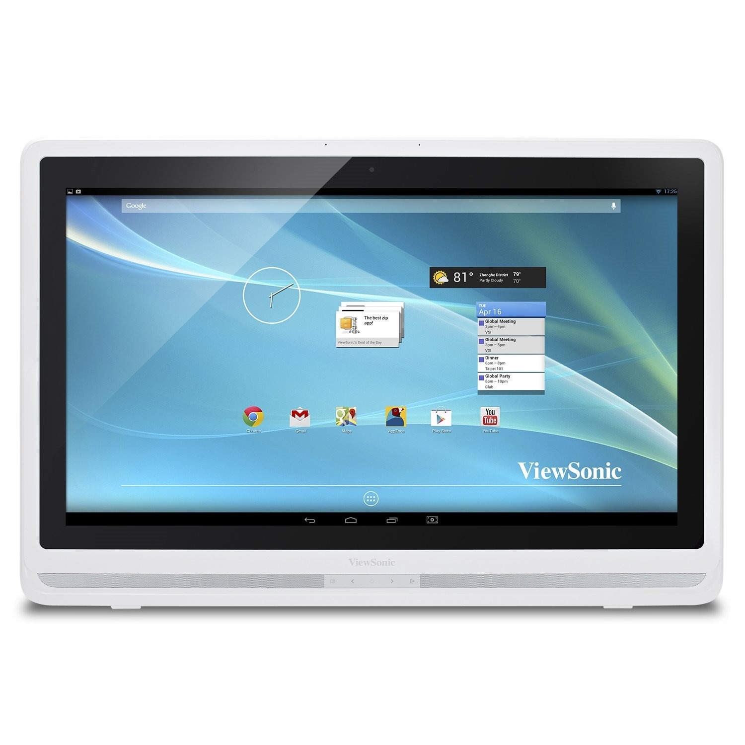 viewsonic VSD241 24" Android Smart White Monitor on Servers Direct