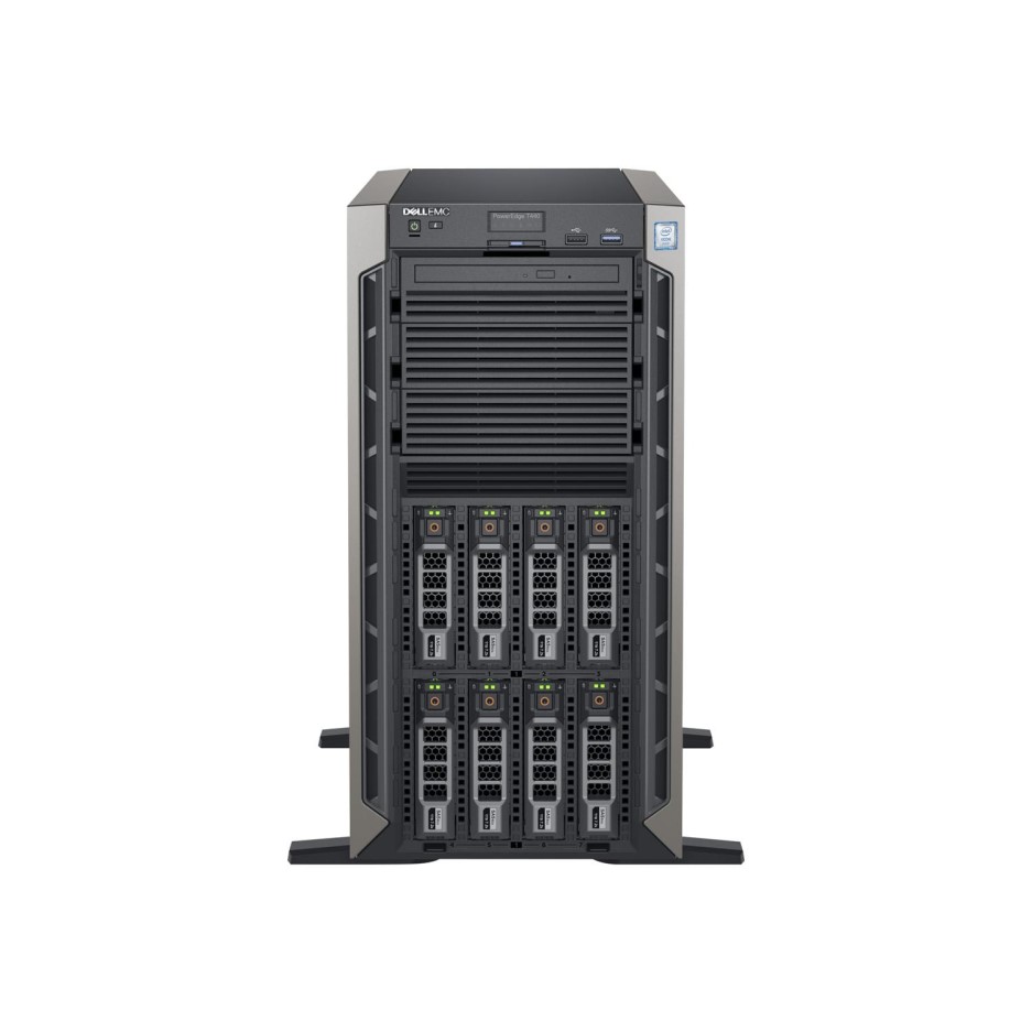 Dell EMC PowerEdge T440 Xeon Silver 4110 - 2.1GHz 8GB 240GB SSD - Tower ...
